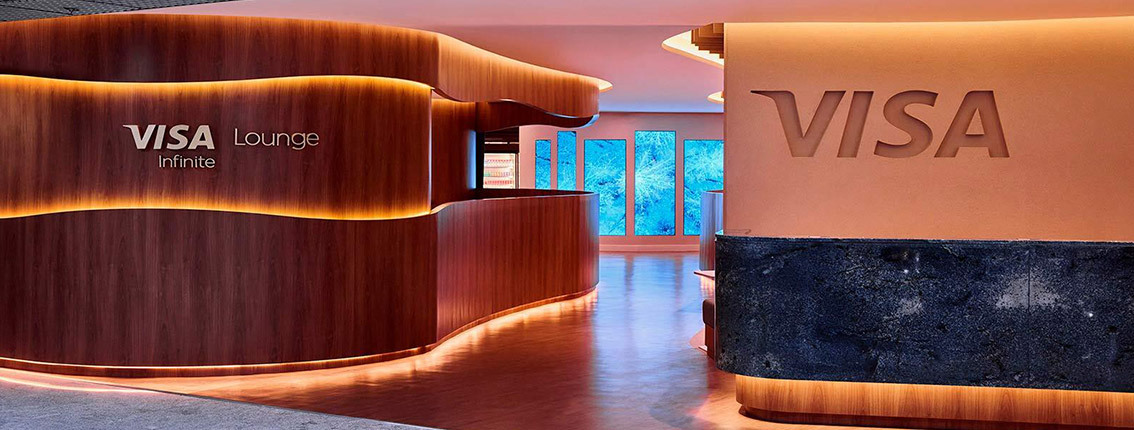 Entrada da sala vip - Visa Infinite Lounge